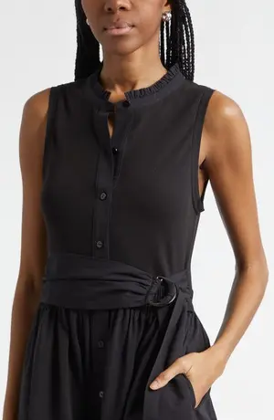Ramy Brook Orla Belted Sleeveless Mini Dress