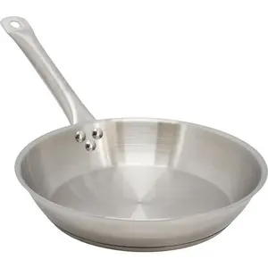 MEGACHEF Professional Kitchen 11 Inch Round Stainless Steel Fry Pan - Silver