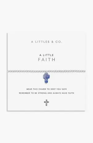 A LITTLES & CO. A Little 'faith' Silver And Gold-tone Plated Bracelet - Silver Plated