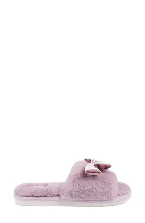 CANDIE'S Faux Fur Slide Slipper