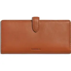 Shinola Continental Leather Snap Wallet - Rust