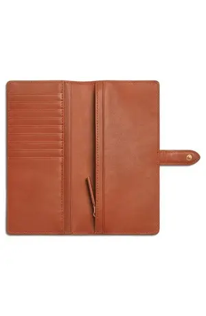 Shinola Continental Leather Snap Wallet