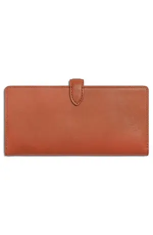 Shinola Continental Leather Snap Wallet