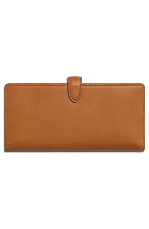 Shinola Continental Leather Snap Wallet