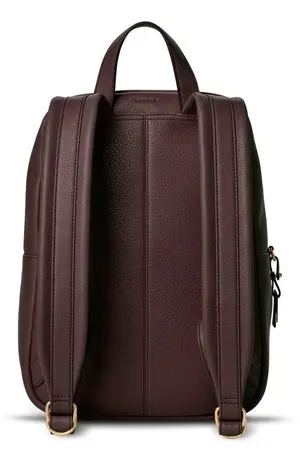 Shinola Leather Backpack - Merlot