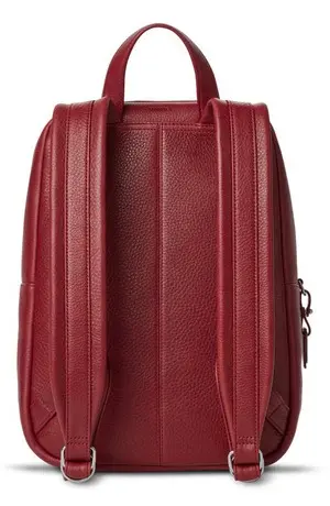 Shinola Leather Backpack - Ruby