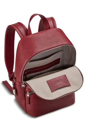 Shinola Leather Backpack - Ruby
