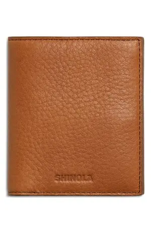 Shinola Leather Bifold Wallet - Tan