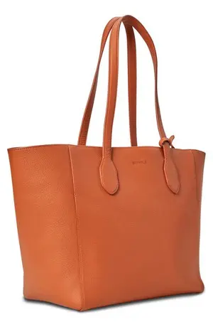 Shinola Runabout Pebble Leather Tote - Rust