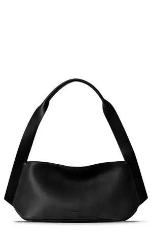 Shinola Small Derby Leather Shoulder Bag Black