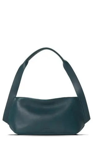 Shinola Small Derby Leather Shoulder Bag Emerald