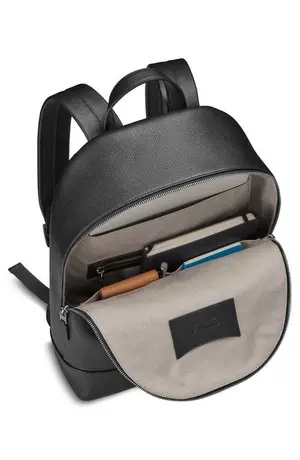 Shinola Canfield Pebble Leather Backpack - Black