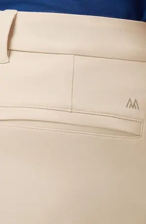 Mizzen+main Helmsman Flat Front Performance Golf Shorts - Oat