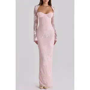Sweetheart Neck Lace Dress