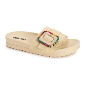 MUK LUKS Grand Colette Sandal - Vanilla Custard