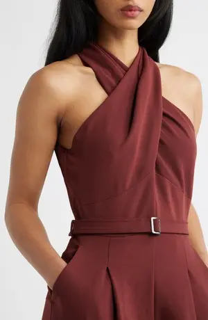 Mango Mono Jane Jumpsuit - Maroon