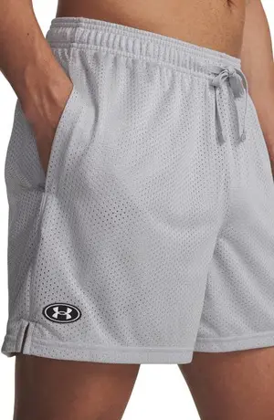Under Armour Mesh Athletic Shorts - Mod Gray