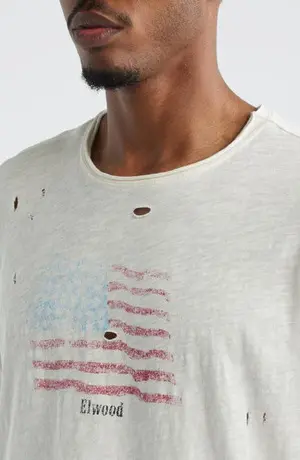 ELWOOD Frontier Flag Graphic T-shirt