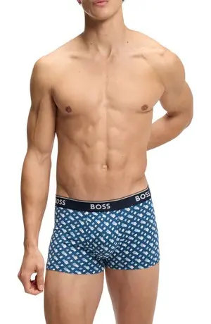 BOSS Assorted 3-pack Power Stretch Cotton Trunks