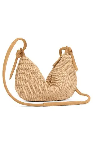 MANSUR GAVRIEL Mini Fortuna Woven Raffia Bag