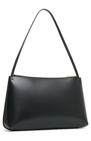 MANSUR GAVRIEL Large Gaia Leather Shoulder Bag - Black/flamma