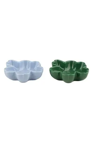 Marimekko Unikko Set Of 2 Bowls - Light Blue