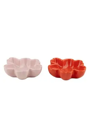 Marimekko Unikko Set Of 2 Bowls - Pink
