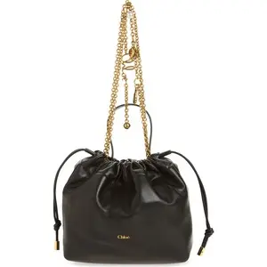 Chloé Mini Icons Leather Shoulder Bag - Black