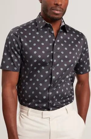 Ted Baker London Chaska Regular Fit Button-up Shirt - Navy
