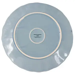 MODERN SOUTHERN HOME Capri 6 Piece 11in Stoneware Embossed Dinner Plate Set