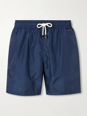 Rubinacci Straight-leg Swim Shorts - Blue