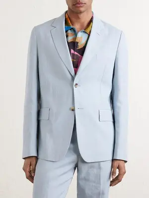 Paul Smith Linen Suit Jacket - Blue