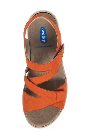 WOLKY Ikaria Slingback Platform Wedge Sandal