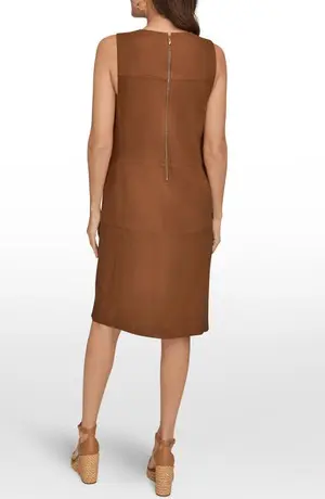 Donna Karan New York Linen Blend Shift Dress