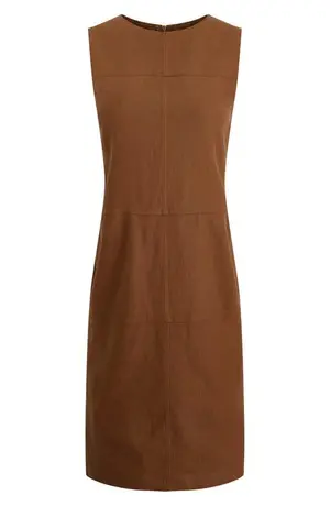 Donna Karan New York Linen Blend Shift Dress