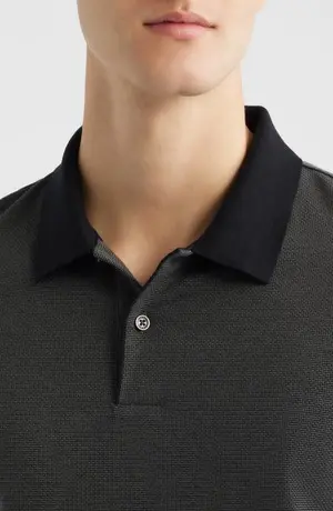 BOSS Parlay Cotton Piqué Polo - Black