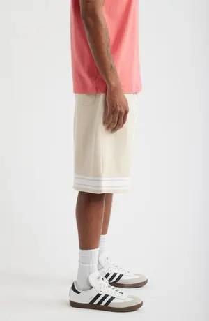 BILLIONAIRE BOYS CLUB Curve Logo Cotton Shorts - Ecru
