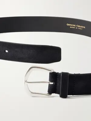 Officine Creative 3.5cm Suede Belt - Blue