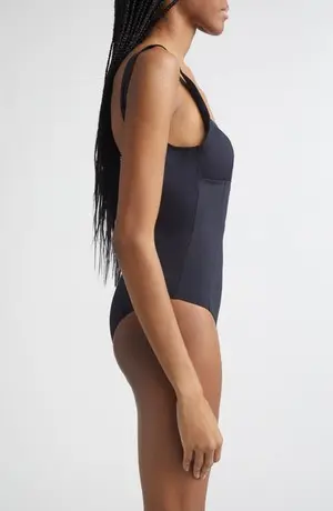Max Mara Square Neck One-piece Swimsuit
