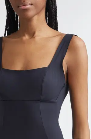 Max Mara Square Neck One-piece Swimsuit