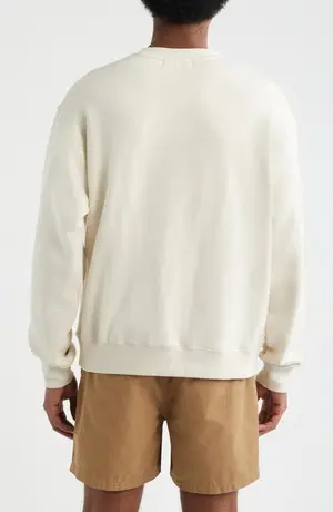 MUSEUM OF PEACE & QUIET Logo Cotton Sweatshirt - Bone