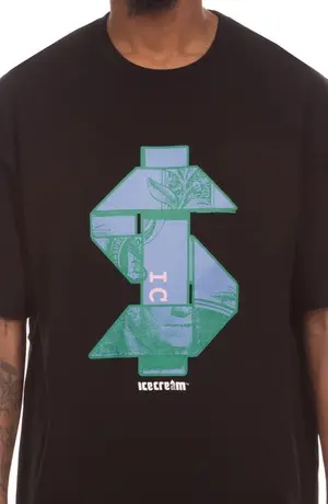 ICECREAM Origami Cotton Graphic T-shirt
