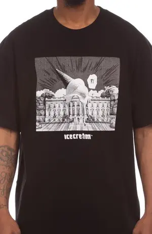 ICECREAM Drop Cotton Graphic T-shirt