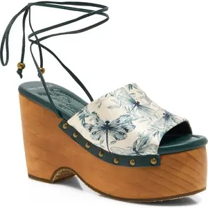 Free People Front Row Platform Sandals - Dragonfly Bandana