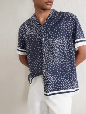 Onia Camp-collar Paisley-print Tencel™ Lyocell Shirt