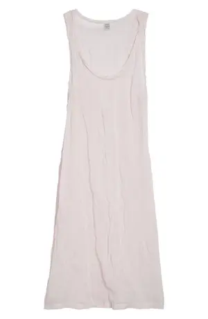 TOTEME Crinkled Cotton Blend Gauze Tank Dress