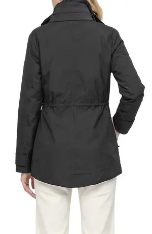 Gorski Lightweight Jacket With Concealed Hood - Black