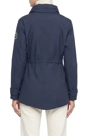 Gorski Lightweight Jacket With Concealed Hood - Navy