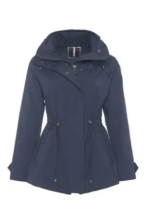 Gorski Lightweight Jacket With Concealed Hood - Navy
