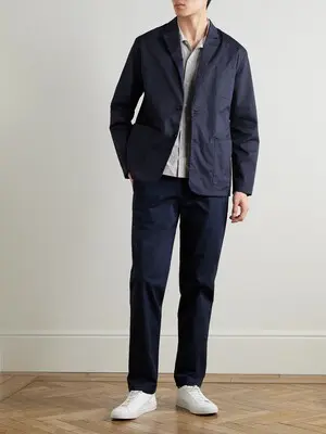 Nn07 Timo 10021 Unstructured Stretch Organic Cotton-twill Blazer